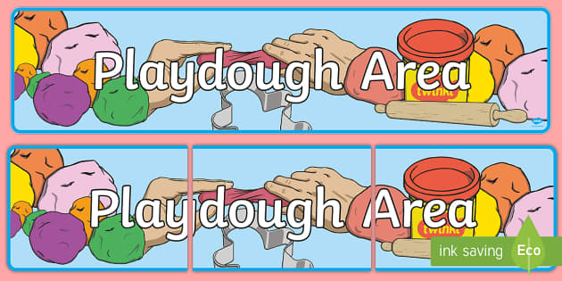 👉 Playdough Area Display Banner (teacher made) - Twinkl