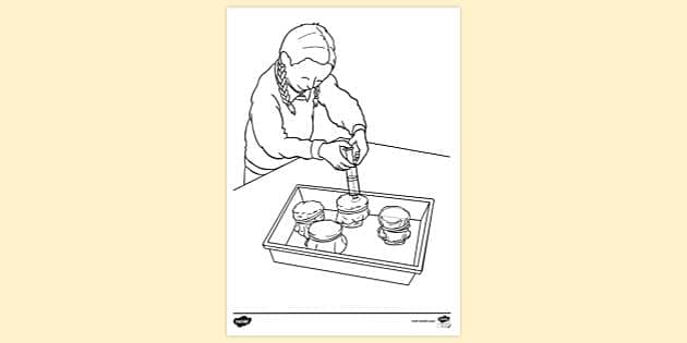 Waterproof Coat Experiment Colouring Sheet | Colouring Pages