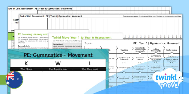 Move PE Year 5 Gymnastics: Movement Assessment Pack - Twinkl
