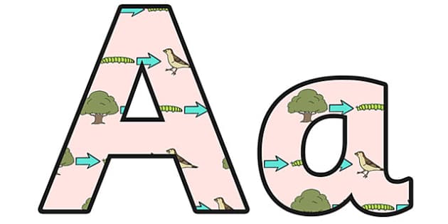 FREE! - Food Chain Lowercase Display Lettering - Twinkl