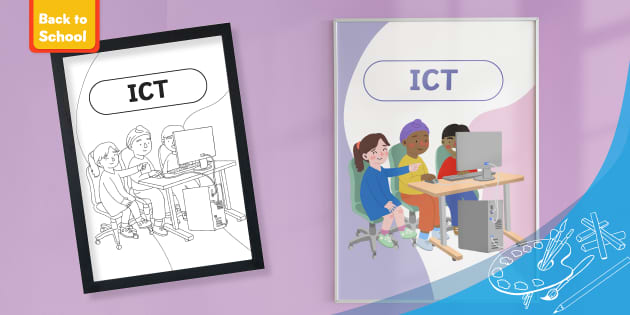 ICT Subject Classroom Sign Poster (teacher made) - Twinkl