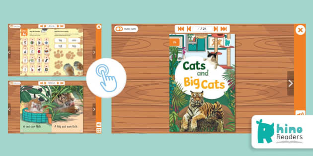 FREE! - Level 2b Decodable Readers: Cats and Big Cats