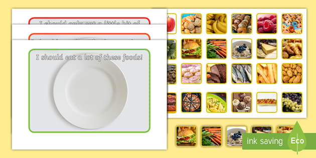 Healthy Eating Sorting Activity - Healthy Eating Photos
