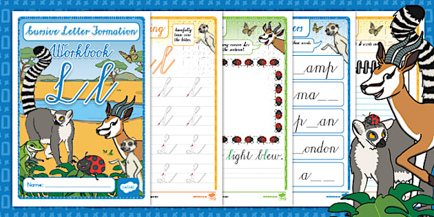 Cursive Letter Formation Workbook - Ll (teacher made)