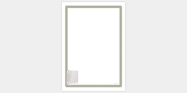 Radiator Heater Page Border | Page Borders | Twinkl - Twinkl