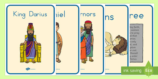 Daniel and the Lion's Den Posters (teacher made) - Twinkl