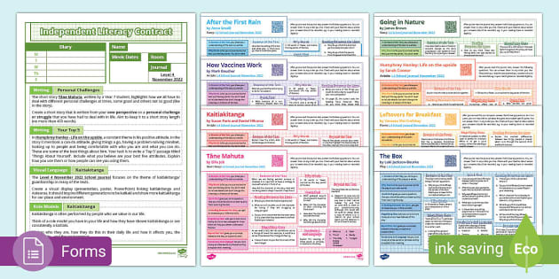 Level 4 November 2022 School Journal Contract and Guided Reading Pack