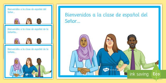 Welcome to the Classroom Editable Display Posters Spanish