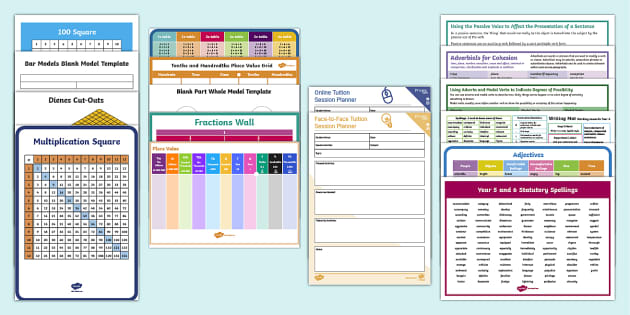 Tutoring Essentials for Year 6 Resource Pack (teacher made)
