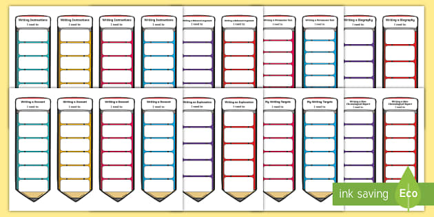 Second Level Writing Genre Target Bookmark Resource Pack Second Level Writing Genre Target Bookmark Resource Pack