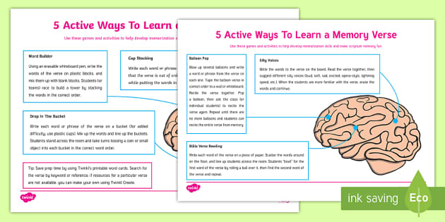 Five Fun Ways to Learn a Bible Memory Verse