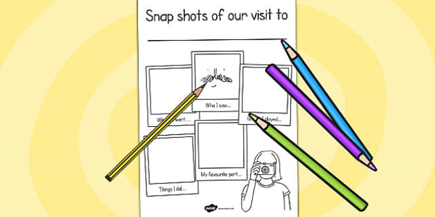 Our Visit to Snapshot Writing Frame (teacher made)