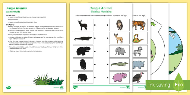 Jungle Animals Busy Bag Resource Pack for Parents - Twinkl