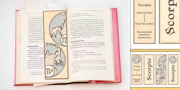 Scorpio Bookmarks | Twinkl Party (teacher made) - Twinkl