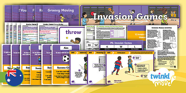 Move PE Year 2 Invasion Games Unit Pack (teacher made)