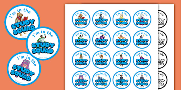 KS2 I'm In The Study Squad Stickers (teacher made) - Twinkl