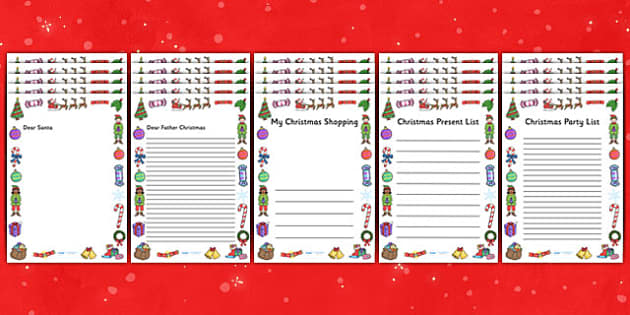 Christmas Role Play Page Borders (teacher made) - Twinkl
