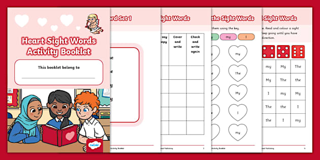 Heart Sight Words Activity Booklet - Twinkl