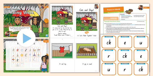 NZ Phonics: Level 2: Week 4: Lesson 5: 'ck', 'e', 'u', 'r'