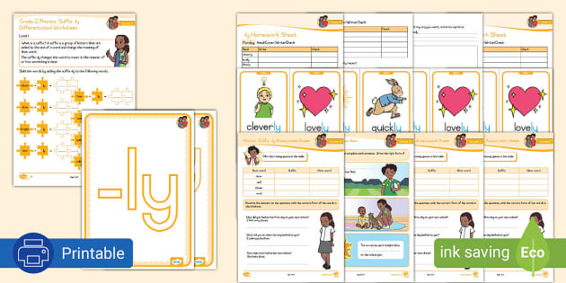 Grade 2 Phonics Pack -ly (teacher made) - Twinkl