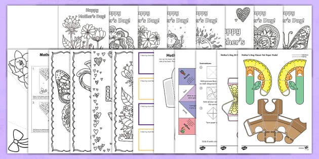 FREE! - KS2 Mother's Day Craft Activity Pack (teacher made)