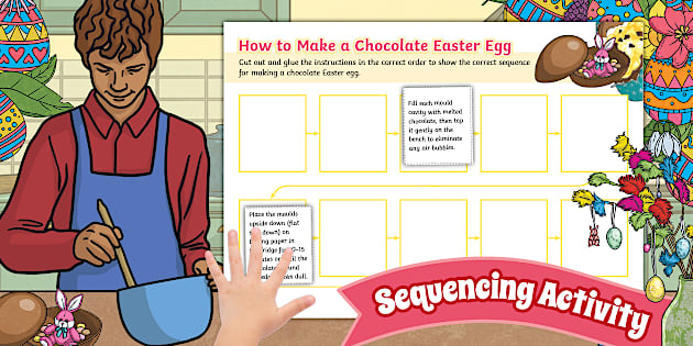 How to Make a Chocolate Easter Egg Sequencing Activity