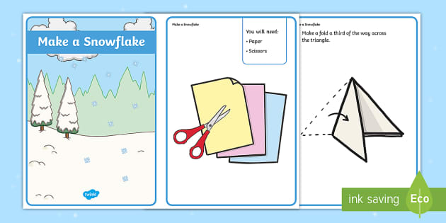 Paper Snowflake Craft Instructions | Paper Snowflake Designs