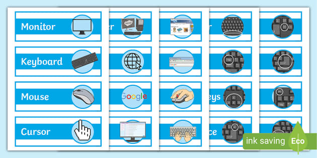 ICT Topic Word Cards (teacher made) - Twinkl