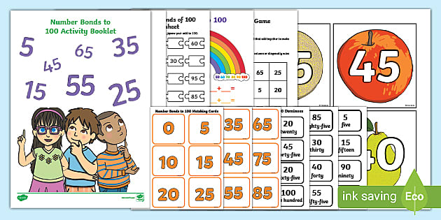  Number Bonds To 100 Multiples Of 5 Booklet Twinkl