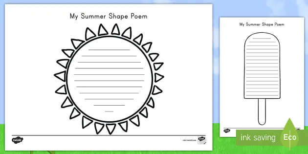 Summer Poems For Kindergarten