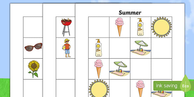Summer Themed Sudoku (teacher made)