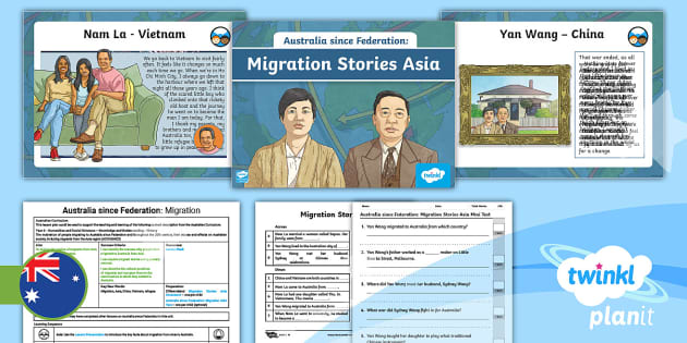 Year 6 History Australia Federation Lesson 2 Migration Asia