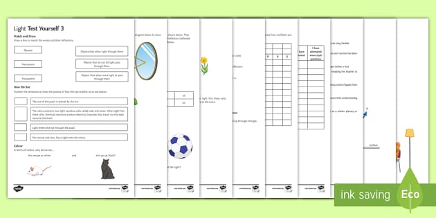 KS3 Light Revision Pack | KS3 Physics | Beyond - Twinkl