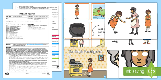 Eyfs The Magic Porridge Pot Story Walk Adult Input Plan And Resource Pack