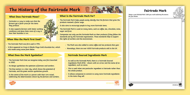 The History of the Fairtrade Mark Fact File and Activity