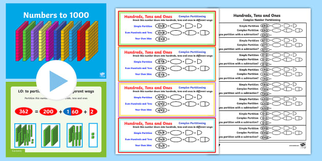 Year 3 Numbers to 1000 Lesson 2 Teaching Pack - teaching pack