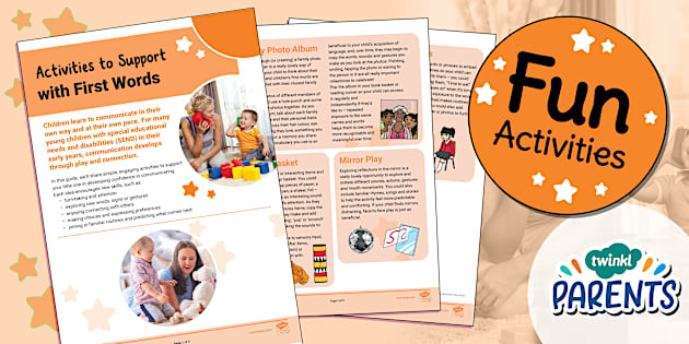 Activities to Support with First Words