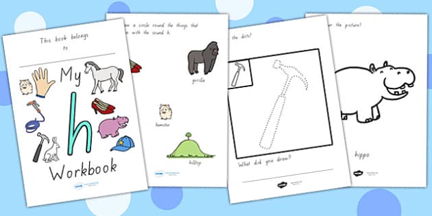 FREE! - My Workbook H Lowercase (teacher made)