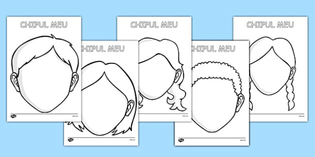 Chipul meu - Fișă de completat