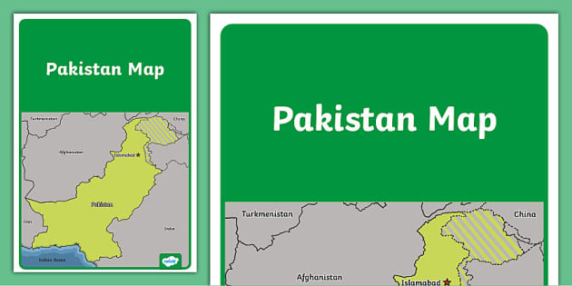 KS1 Pakistan Display Map (teacher made) - Twinkl