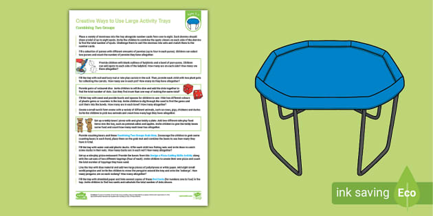 👉 EYFS Creative Ways to Use Activity Trays: Combining 2 Groups