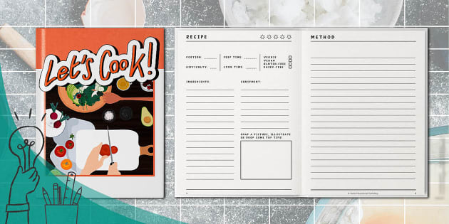 Orange Let's Cook | Recipe Journals | Twinkl Busy Bees
