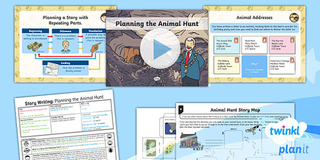 Explorers: Bear Hunt: Story Writing 4 Y1 Lesson Pack