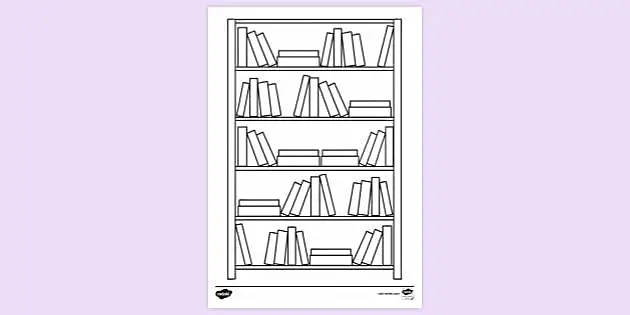 Stack Of Books Coloring Pages