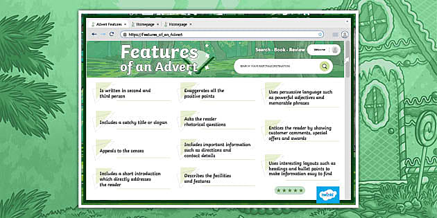 Features Of An Advert Display Poster teacher Made Twinkl