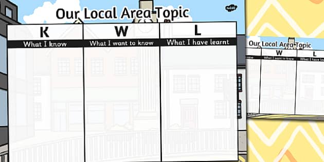 Our Local Area Topic KWL Grid (Teacher-Made) - Twinkl