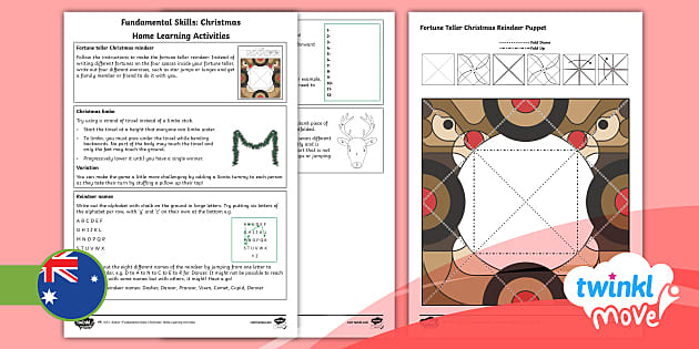 Move PE Year 5-6 Fundamental Skills: Christmas Home Learning Tasks