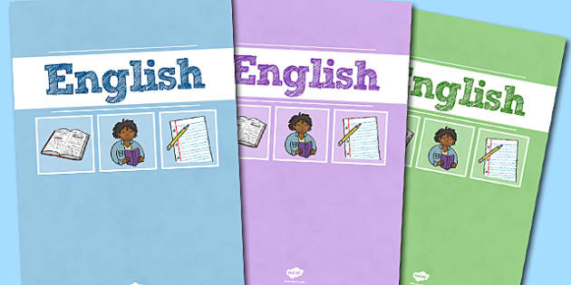 A4 English Divider Covers-maths, english divider covers, divider covers,