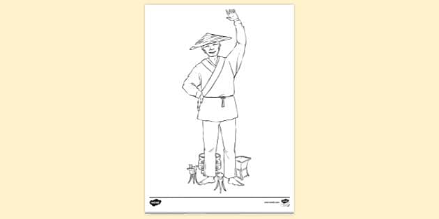 FREE! - Bronze Merchant Colouring Sheet | Colouring Sheets