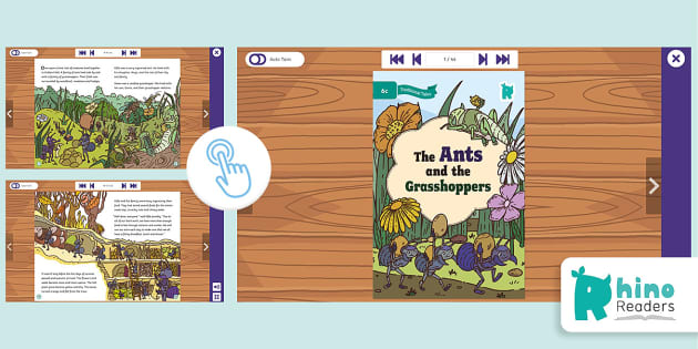 Decodable Traditional Tale | The Ants and the Grasshoppers